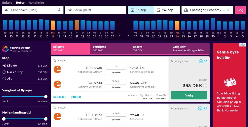 Billige flybilletter til ridestævne i udlandet